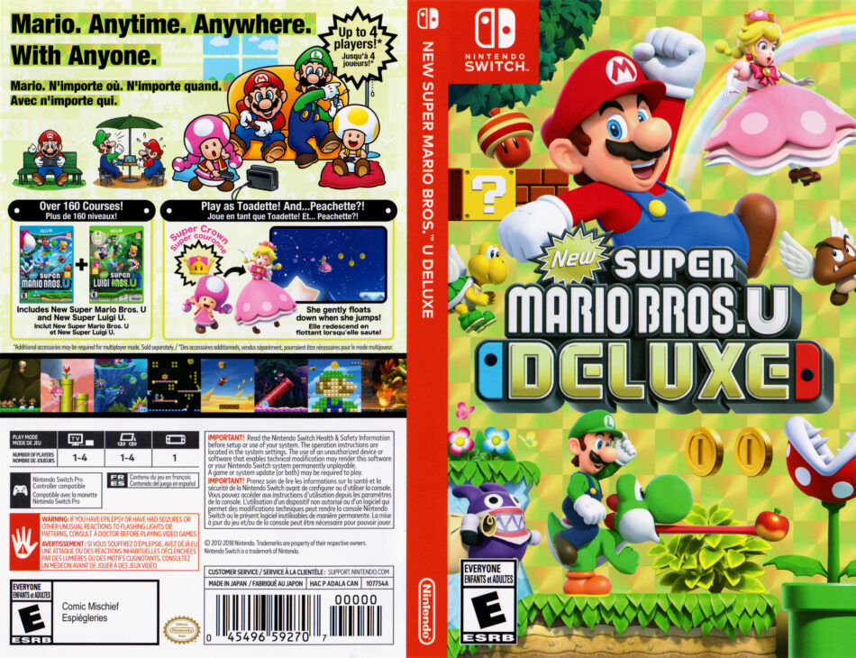 Super Mario Bros. U - Deluxe DVD Cover - DVDcover.Com