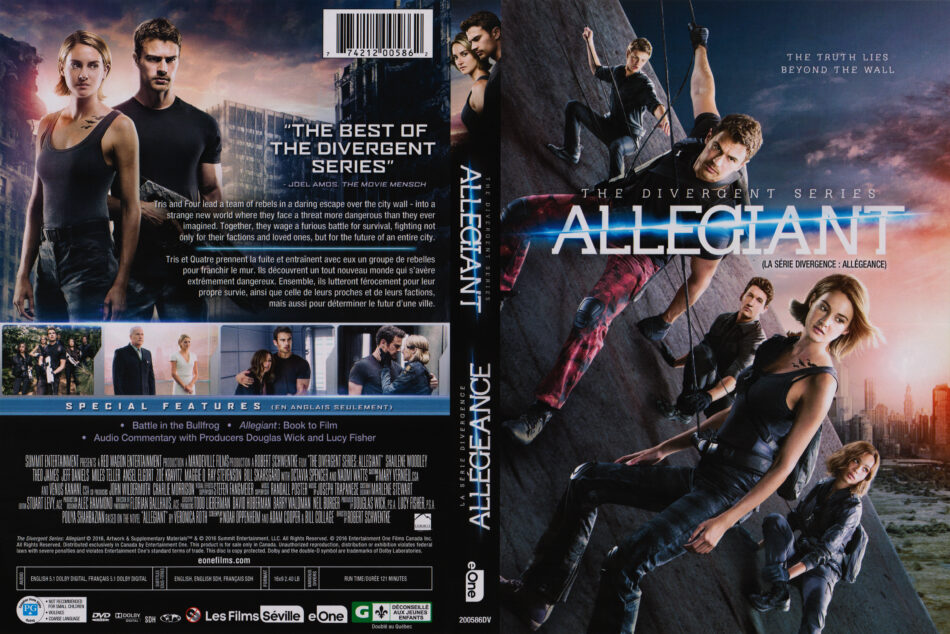 Allegiant (2016) R1 DVD Cover - DVDcover.Com