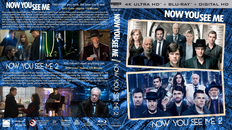 Now You See Me Double Feature Custom 4K UHD Cover - DVDcover.Com