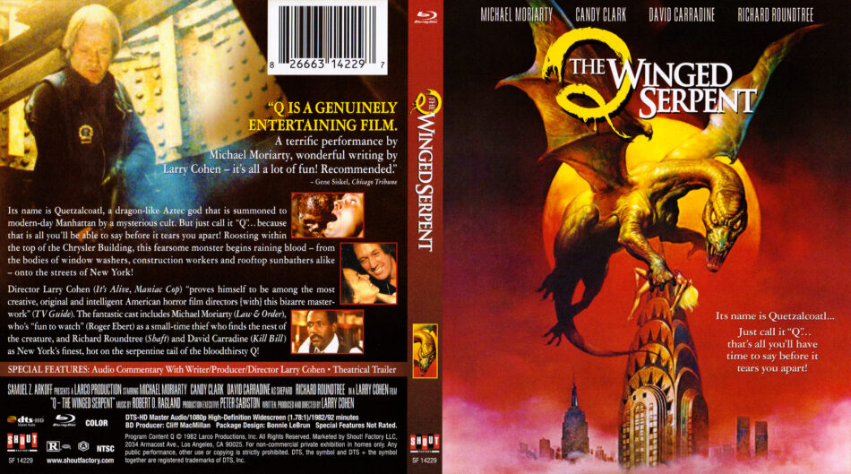 Q The Winged Serpent (1982) Blu-Ray Cover - DVDcover.Com