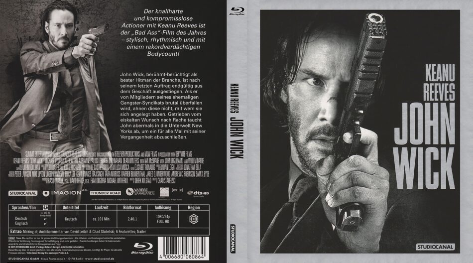 John Wick (2015) DE Blu-Ray Cover - DVDcover.Com