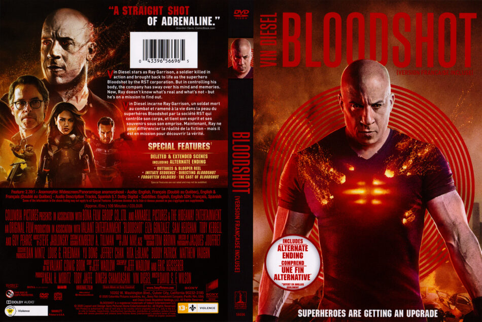 Bloodshot (2020) R1 DVD Cover - DVDcover.Com