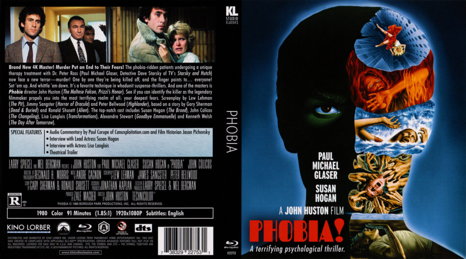 Phobia (1980) Blu-Ray Cover - DVDcover.Com