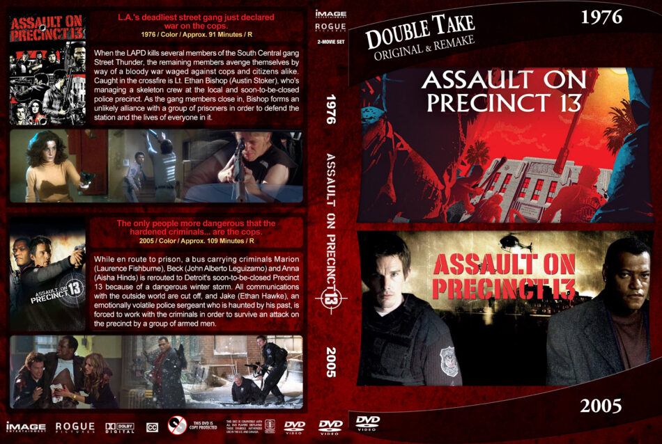 Assault on Precinct 13 Double Feature R1 Custom DVD Cover - DVDcover.Com