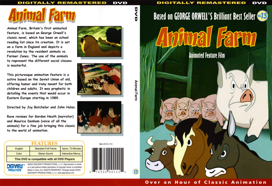 Animal Farm (1989) R1 DVD Cover - DVDcover.Com