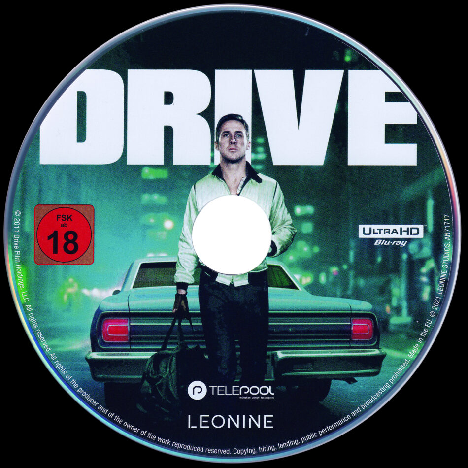 Drive (2011) WS R1 - Movie DVD - CD Label, DVD Cover, Front Cover