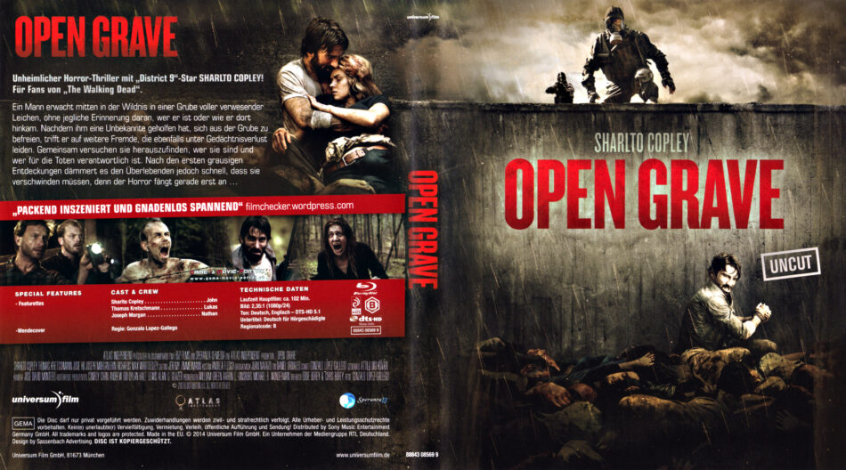 Open Grave (2014) DE Blu-Ray Cover - DVDcover.Com