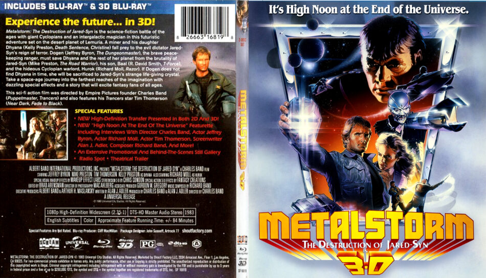 METALSTORM 3D (1983) BLU-RAY COVER & LABEL - DVDcover.Com