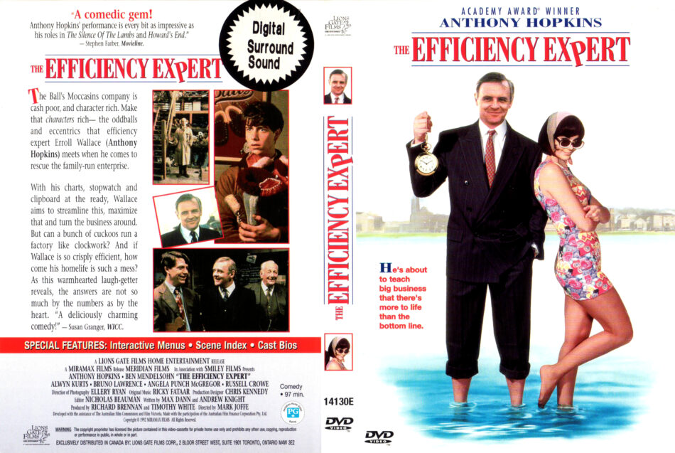 THE EFFICIENCEY EXPERT (1992) DVD COVER & LABEL - DVDcover.Com
