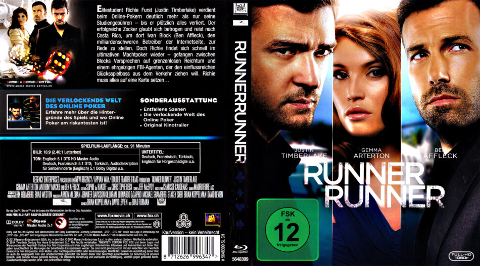 Runner Runner (2014) DE Blu-Ray Cover - DVDcover.Com