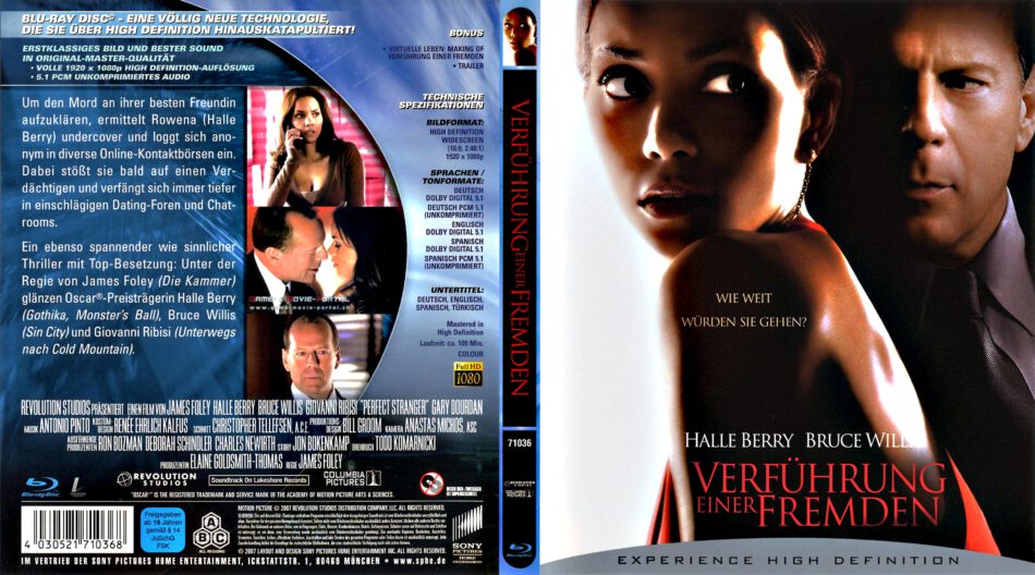 Verführung einer Fremden DE Blu-Ray Cover - DVDcover.Com