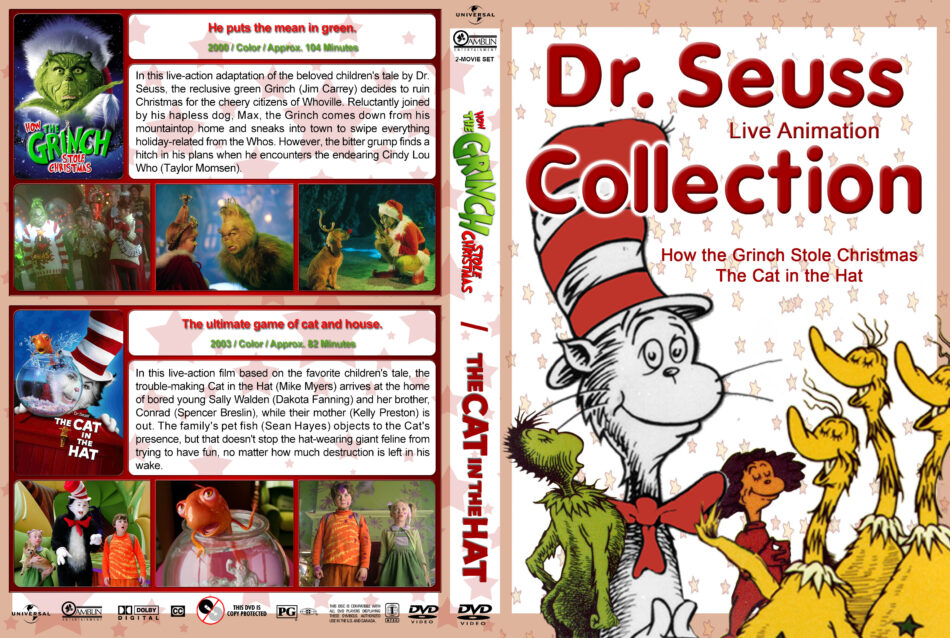 Dr. Seuss Live Action Animation Collection R1 Custom DVD Cover ...