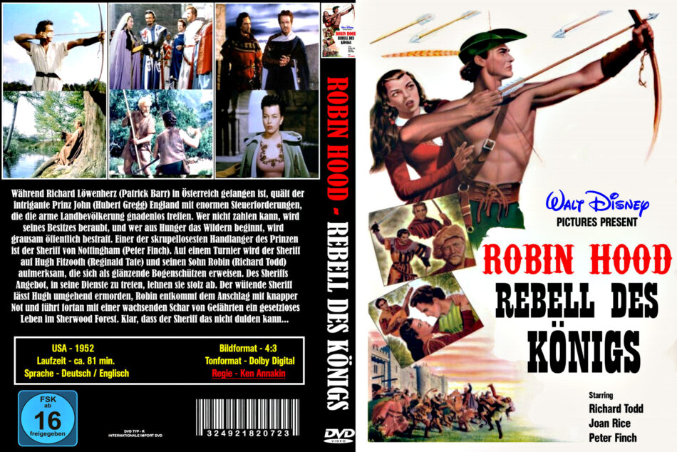 Robin Hood-Rebell des Königs R2 DE DVD Cover - DVDcover.Com