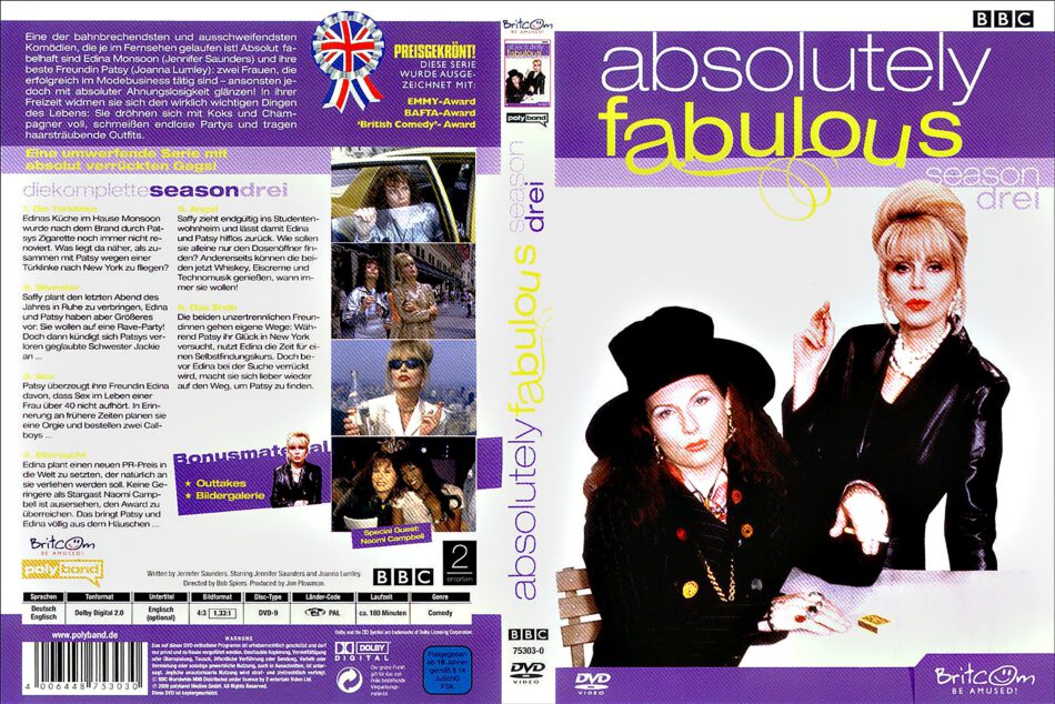 Absolutely Fabulous-Season 3 R2 DE DVD Cover - DVDcover.Com