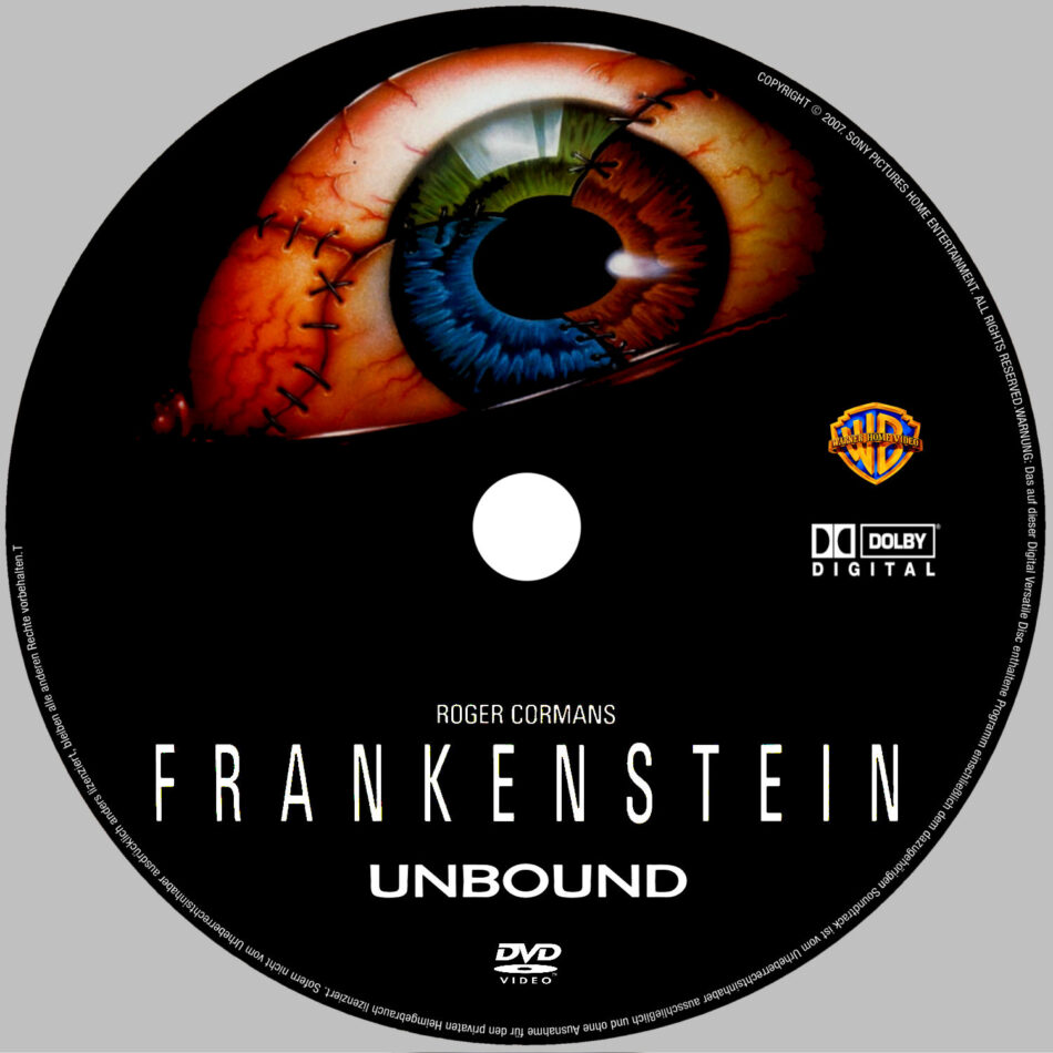 Frankenstein Unbound Custom DVD Labels - DVDcover.Com