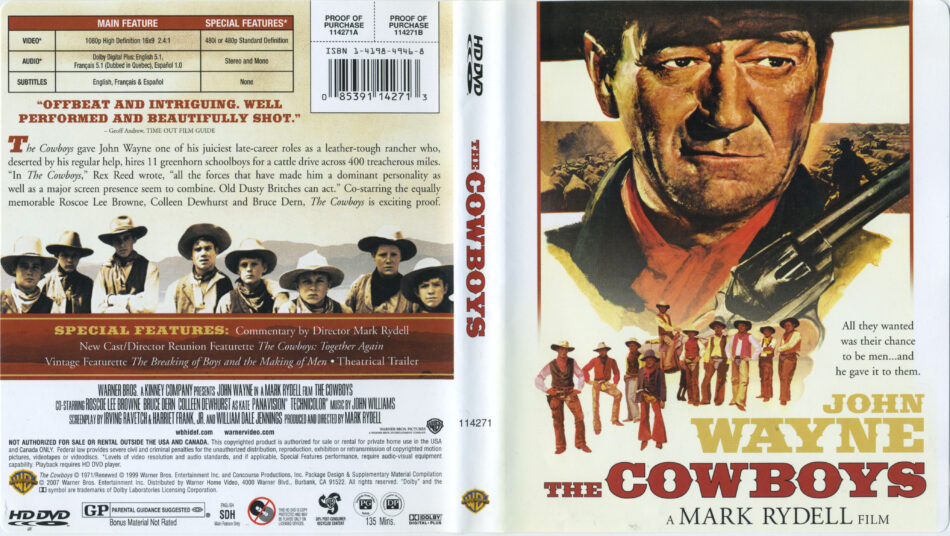 The Cowboys HD DVD Cover & Label - DVDcover.Com
