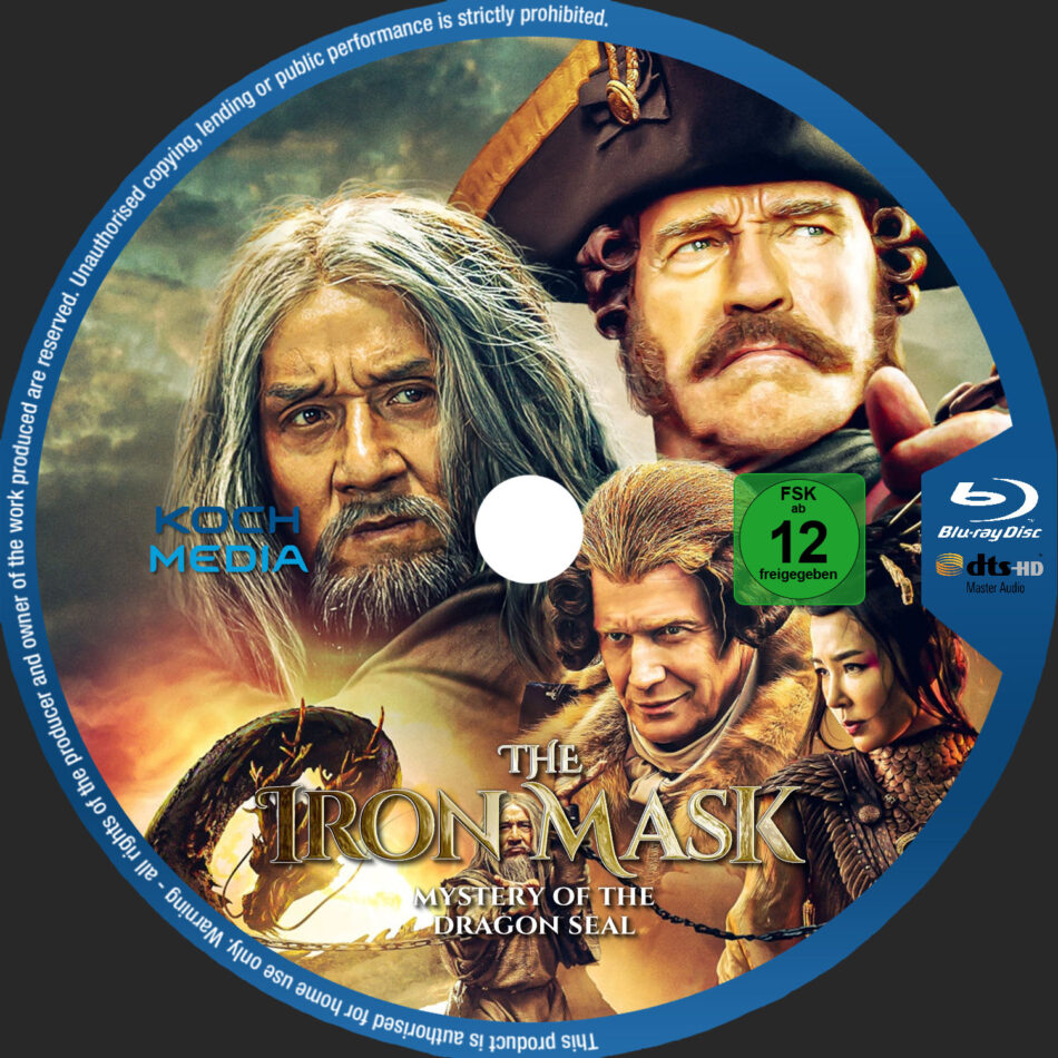 The Iron Mask DE Custom Blu-Ray Label - DVDcover.Com