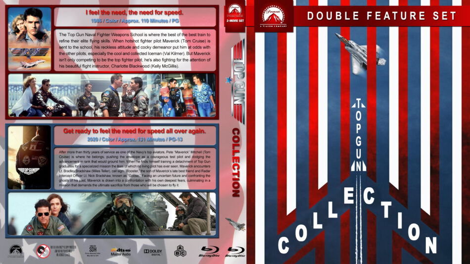 Top Gun Collection Custom Blu-Ray Cover - DVDcover.Com