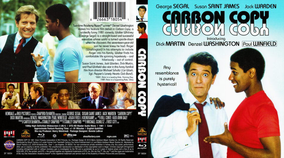 Carbon Copy (1981) Blu-Ray Cover - DVDcover.Com