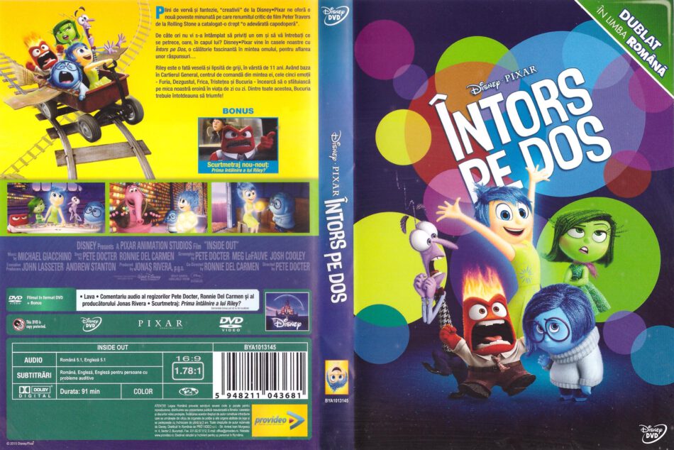 Inside Out (2015) RO DVD cover - DVDcover.Com