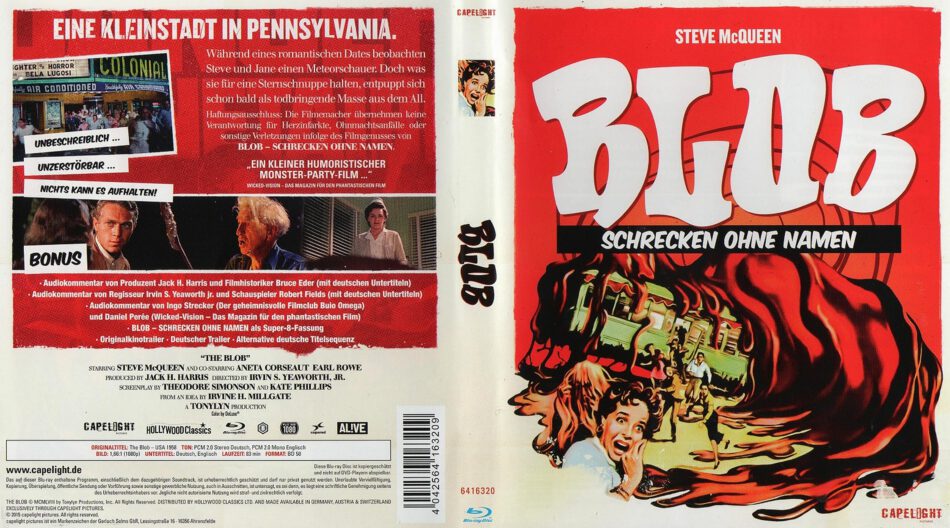 Der Blob blu-ray covers (1988) R2 German