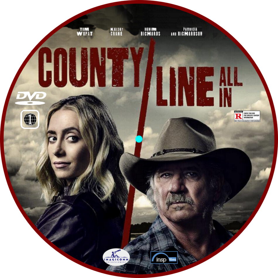 County Line: All In (2022) R1 Custom DVD Label - DVDcover.Com