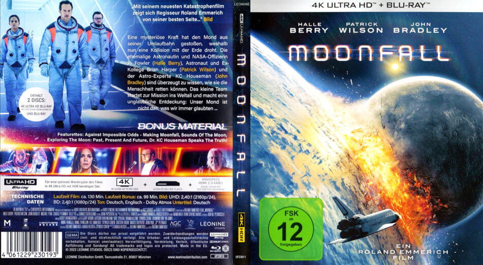 Moonfall (2022) DE 4K UHD Cover - DVDcover.Com