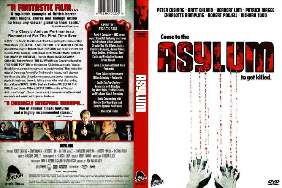 Asylum (1972) R1 DVD Cover - DVDcover.Com