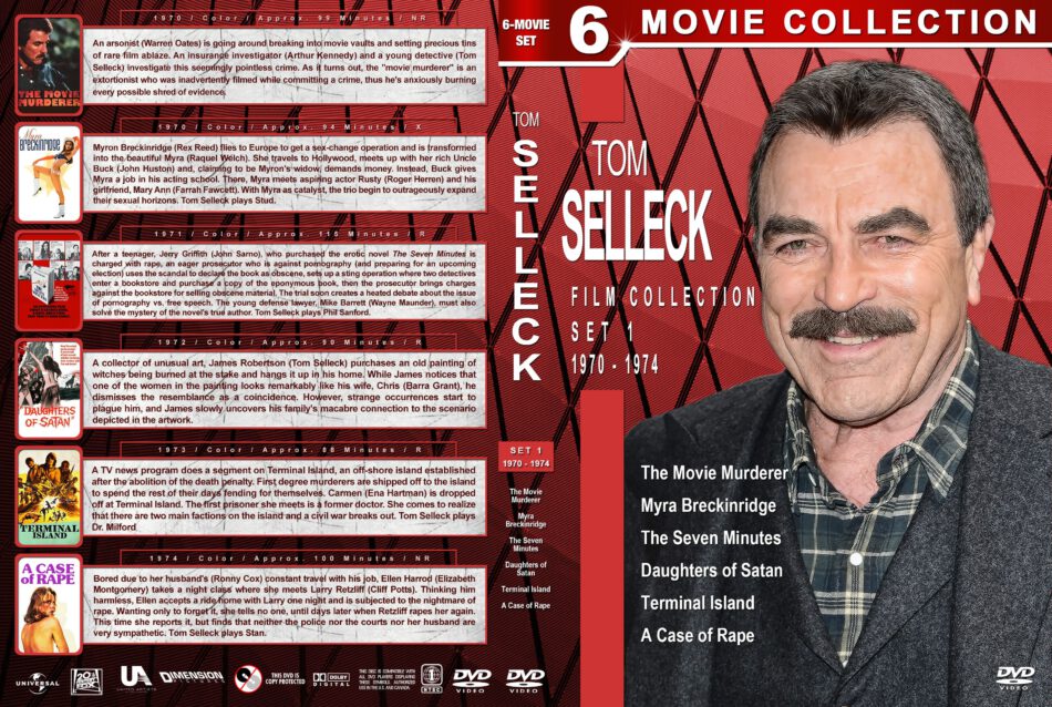 Tom Selleck Film Collection - Set 1 (1970-1974) R1 Custom DVD Cover ...