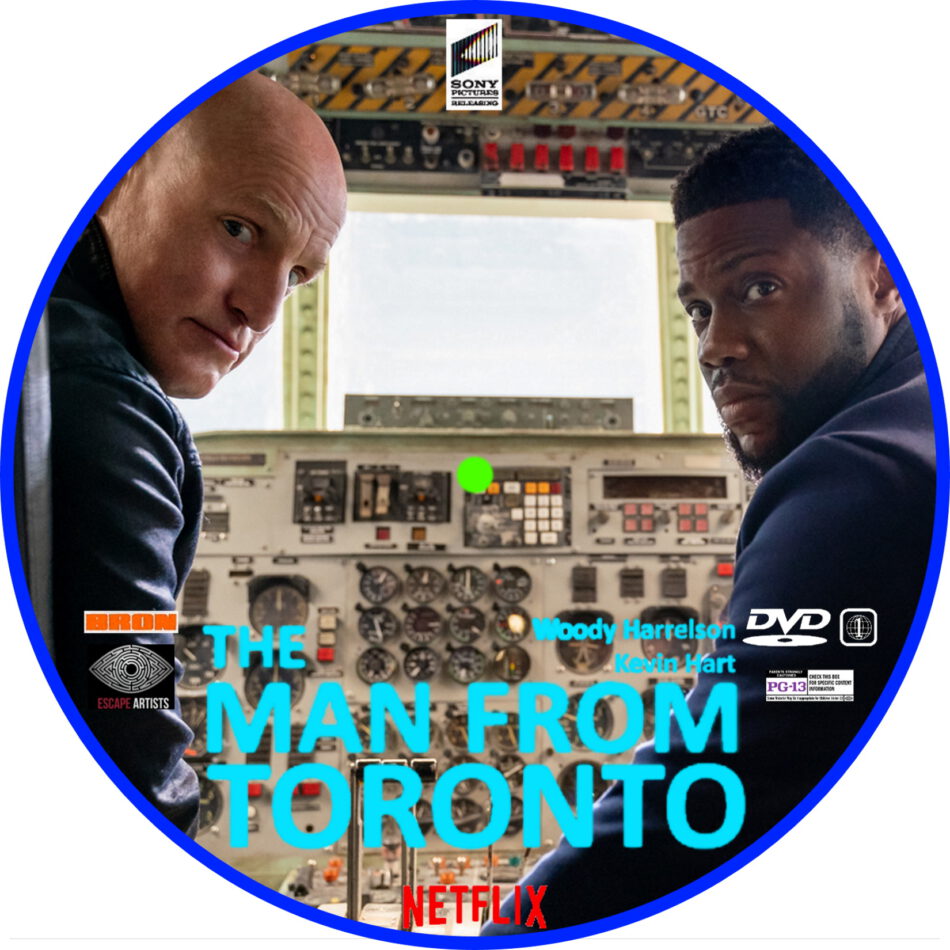 The Man From Toronto (2022) R1 Custom DVD Label - DVDcover.Com