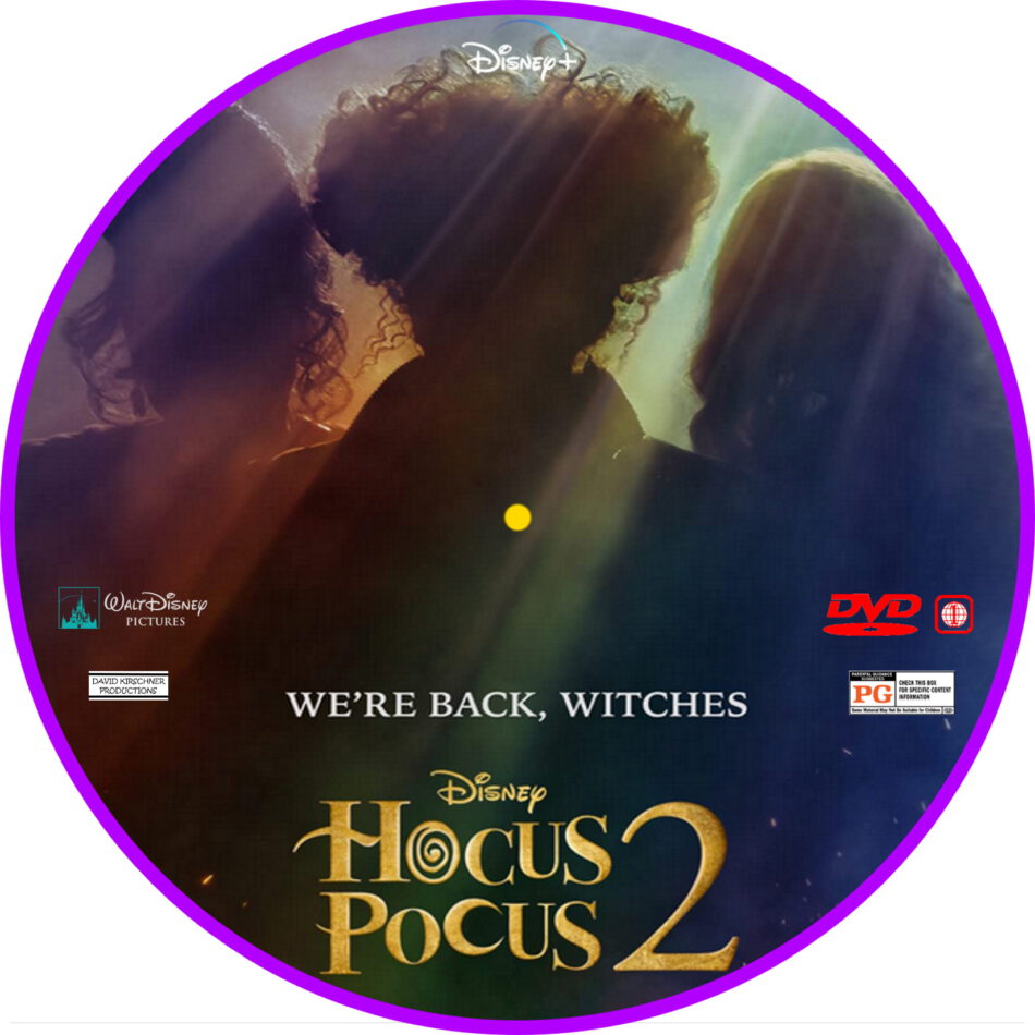 Hocus Pocus 2 (2022) R1 Custom DVD Label - DVDcover.Com