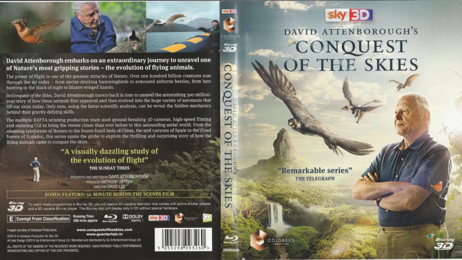 Conquest of the Skies 3D (2014) R2 UK Blu Ray Cover and Label ...