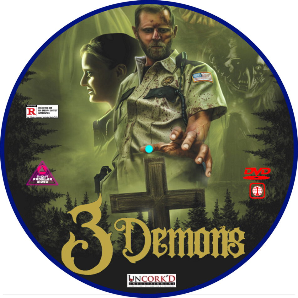 3 Demons (2022) R1 Custom DVD Label - DVDcover.Com