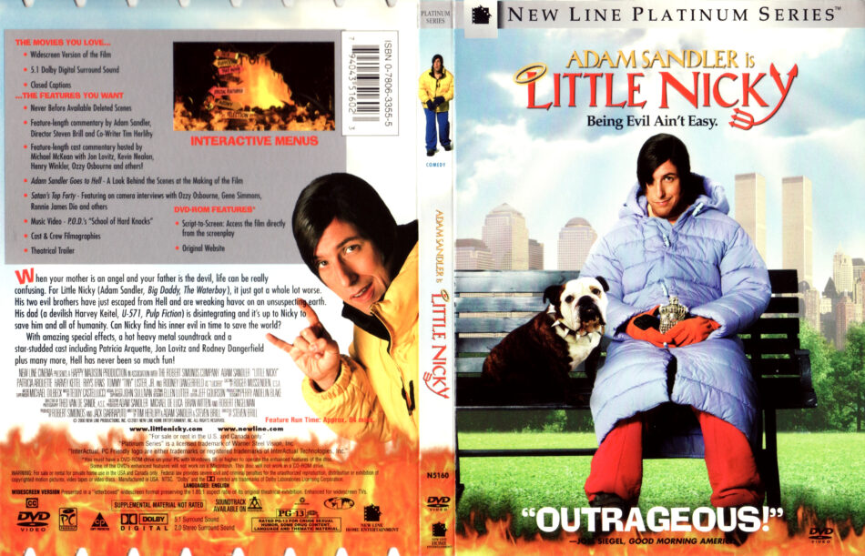LITTLE NICKY (2000) DVD COVER & LABEL - DVDcover.Com