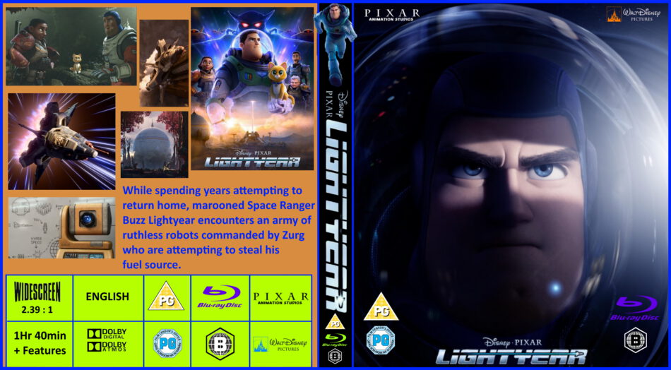 Lightyear (2022) RB Custom Bluray Sleeve And Label - DVDcover.Com