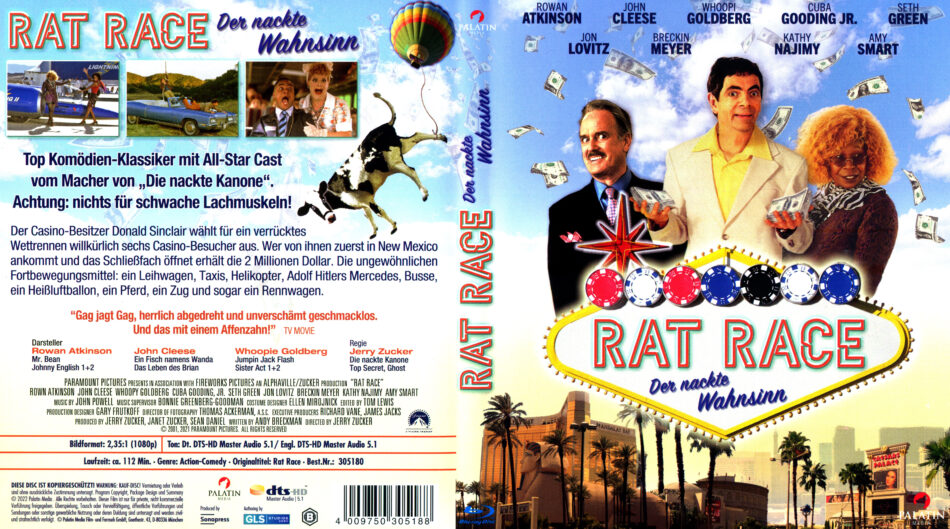 Rat Race - Der nackte Wahnsinn (2001) DE Blu-Ray Covers - DVDcover.Com