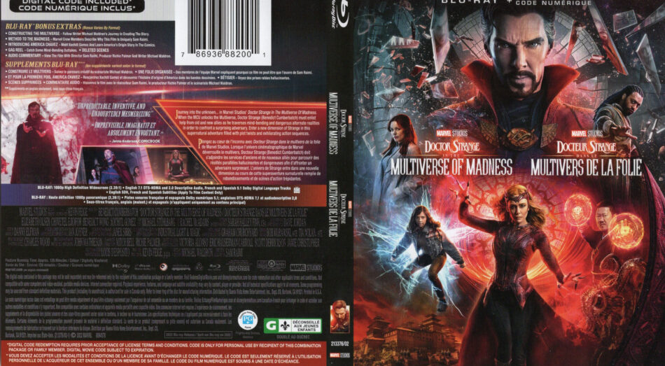 Dr. Strange and Multiverse of Madness EN/FR Blu-Ray Cover - DVDcover.Com
