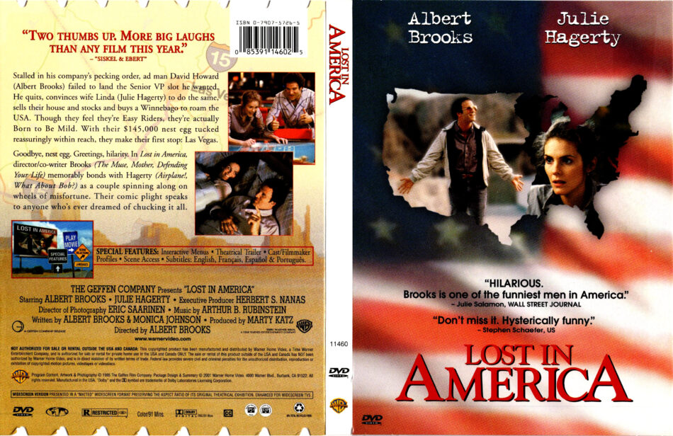 LOST IN AMERICA (1985) DVD COVER & LABEL - DVDcover.Com