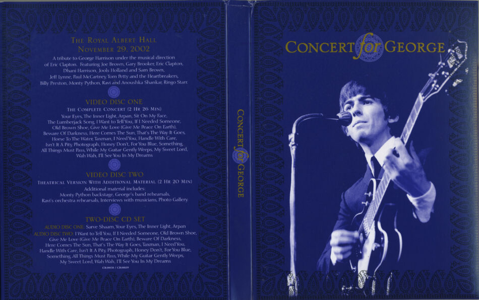 Concert For George Blu-Ray Cover & Labels - DVDcover.Com