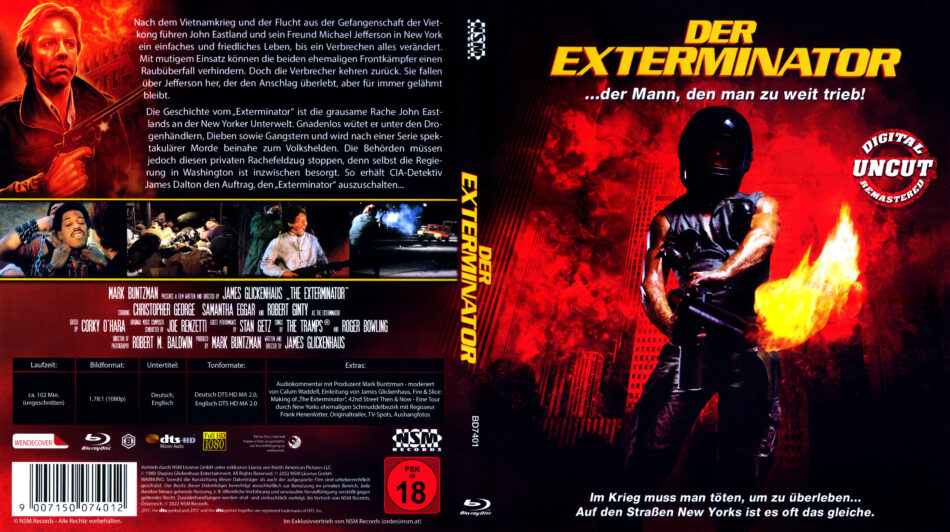 Der Exterminator (1980) DE Blu-Ray Covers - DVDcover.Com