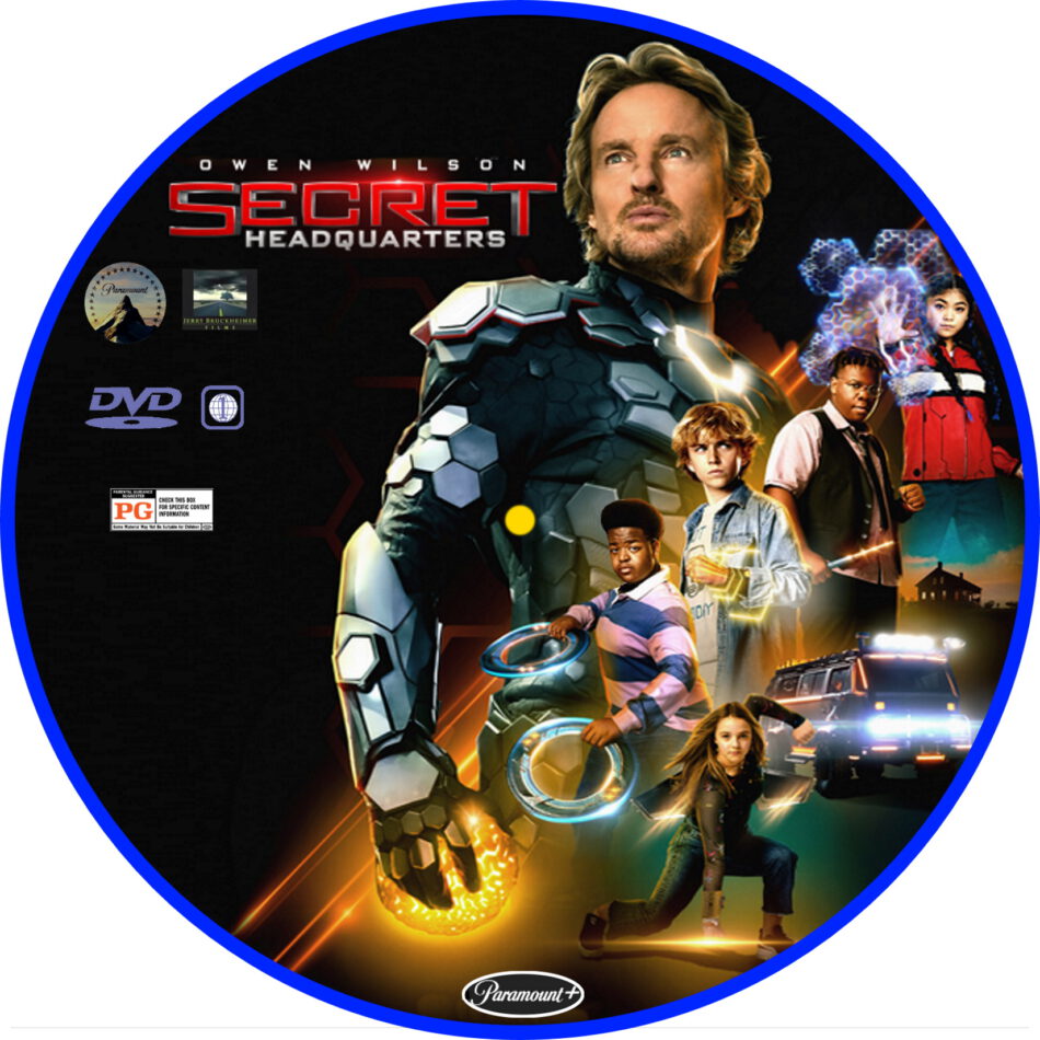 Secret Headquarters (2022) R1 Custom DVD Label - DVDcover.Com