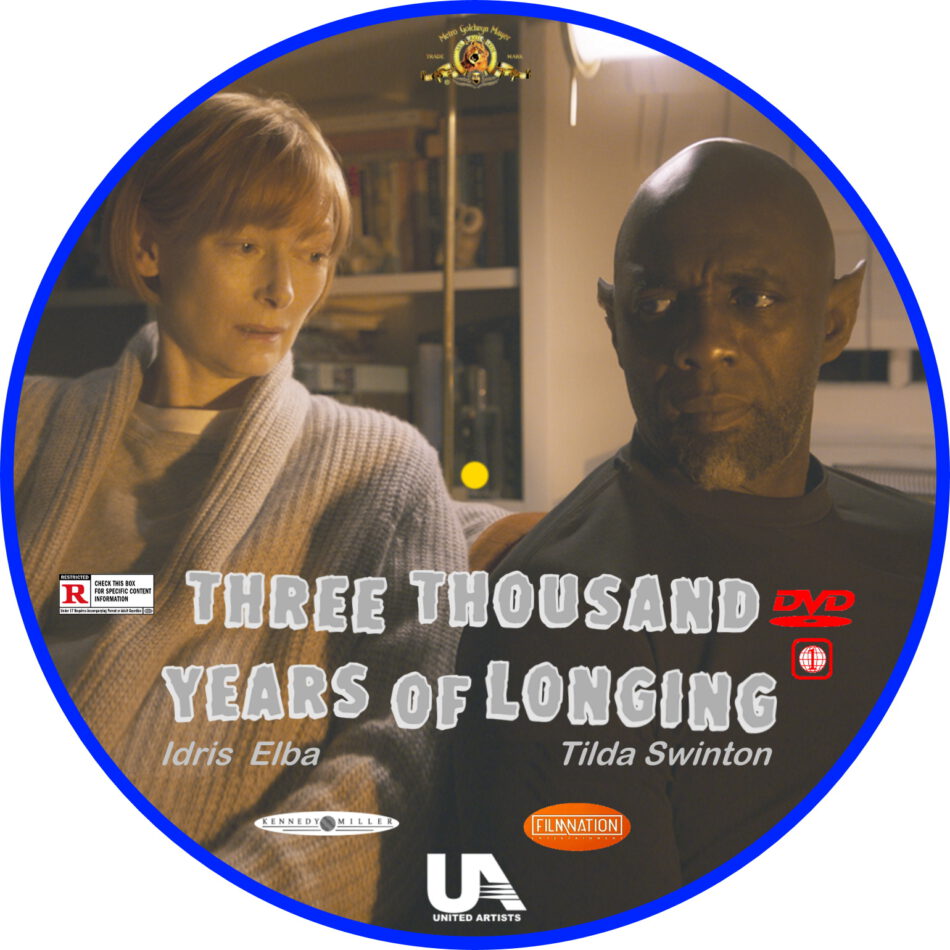 Three Thousand Years Of Longing (2022) R1 Custom DVD Label - DVDcover.Com