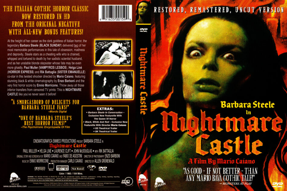 Nightmare Castle (1965) R1 DVD Cover - DVDcover.Com