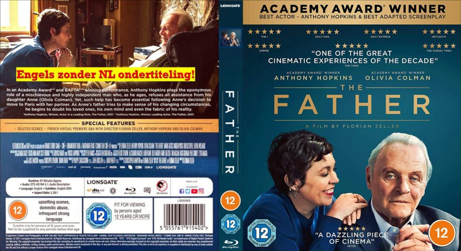 The Father (2020) R2 UK Blu-Ray Cover and Label - DVDcover.Com