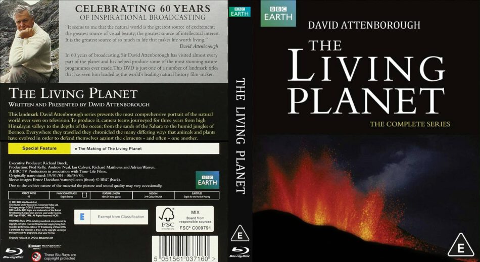 The Living Planet (1984) R2 UK Blu-Ray Cover and Labels - DVDcover.Com