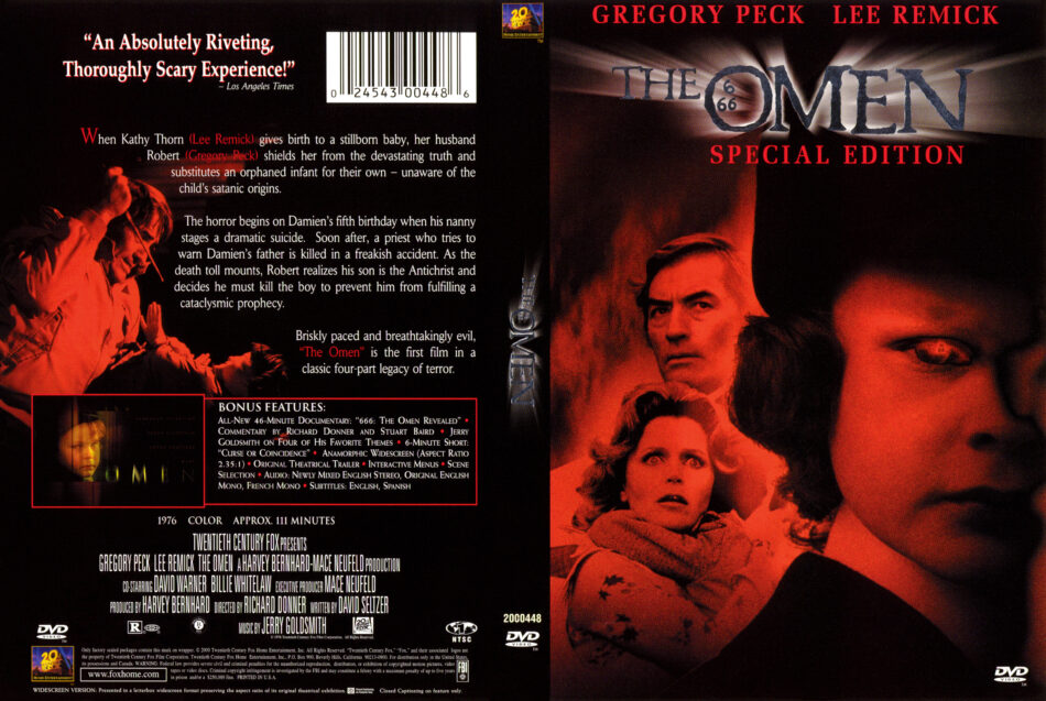 the Omen (1976) R1 DVD Cover - DVDcover.Com