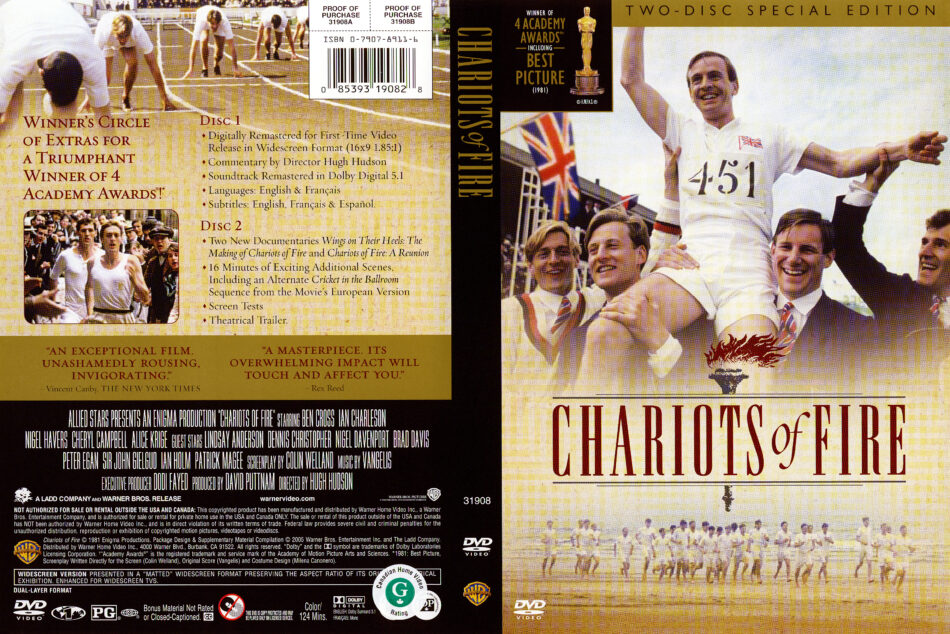 Chariots of Fire (1981) R1 DVD Cover - DVDcover.Com