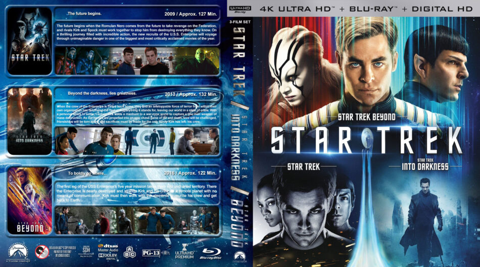 Star Trek Trilogy Custom 4K UHD Cover - DVDcover.Com
