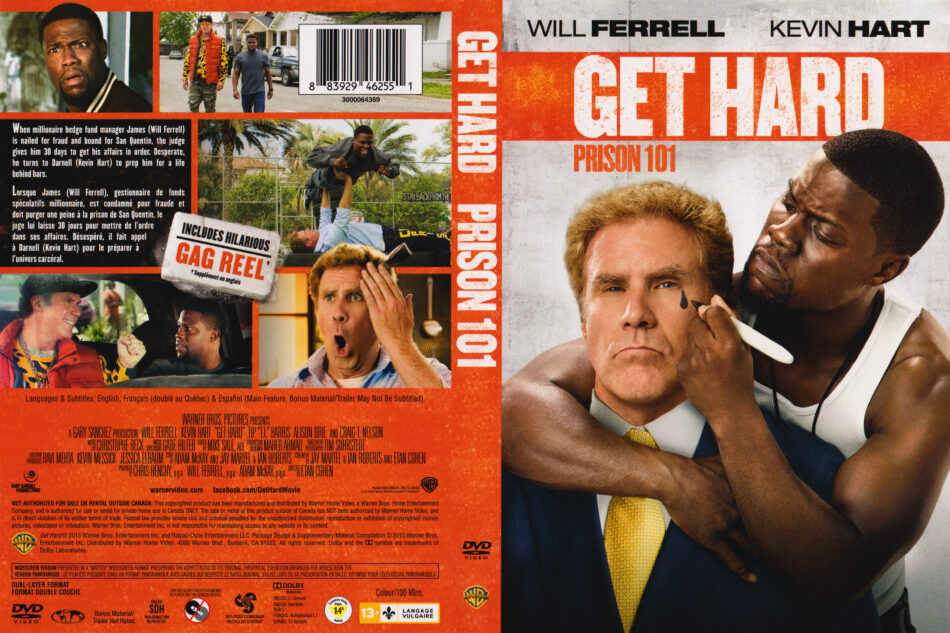 Get Hard (2015) R1 DVD Cover - DVDcover.Com