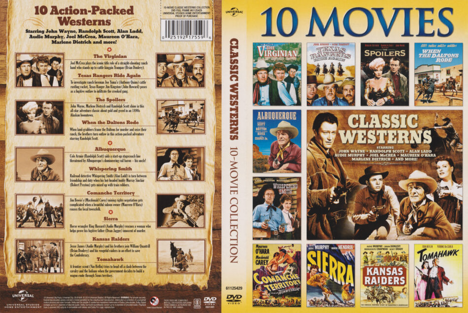 10 Classic Westerns - the Virginian - Texas Rangers - the Spoilers ...